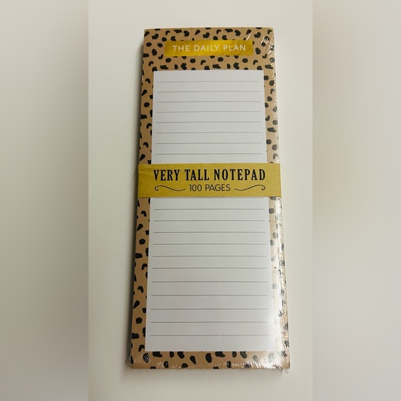 Eccolo | Office | New Long Lined Notepad The Daily Plan Magnet On Back ...